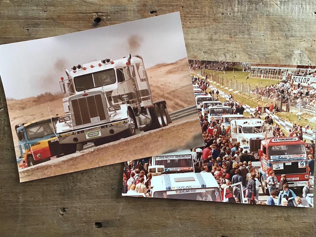 Vintage Big Rig/semi Truck Racing Original Photo by Oscar Hoogendoorn ...
