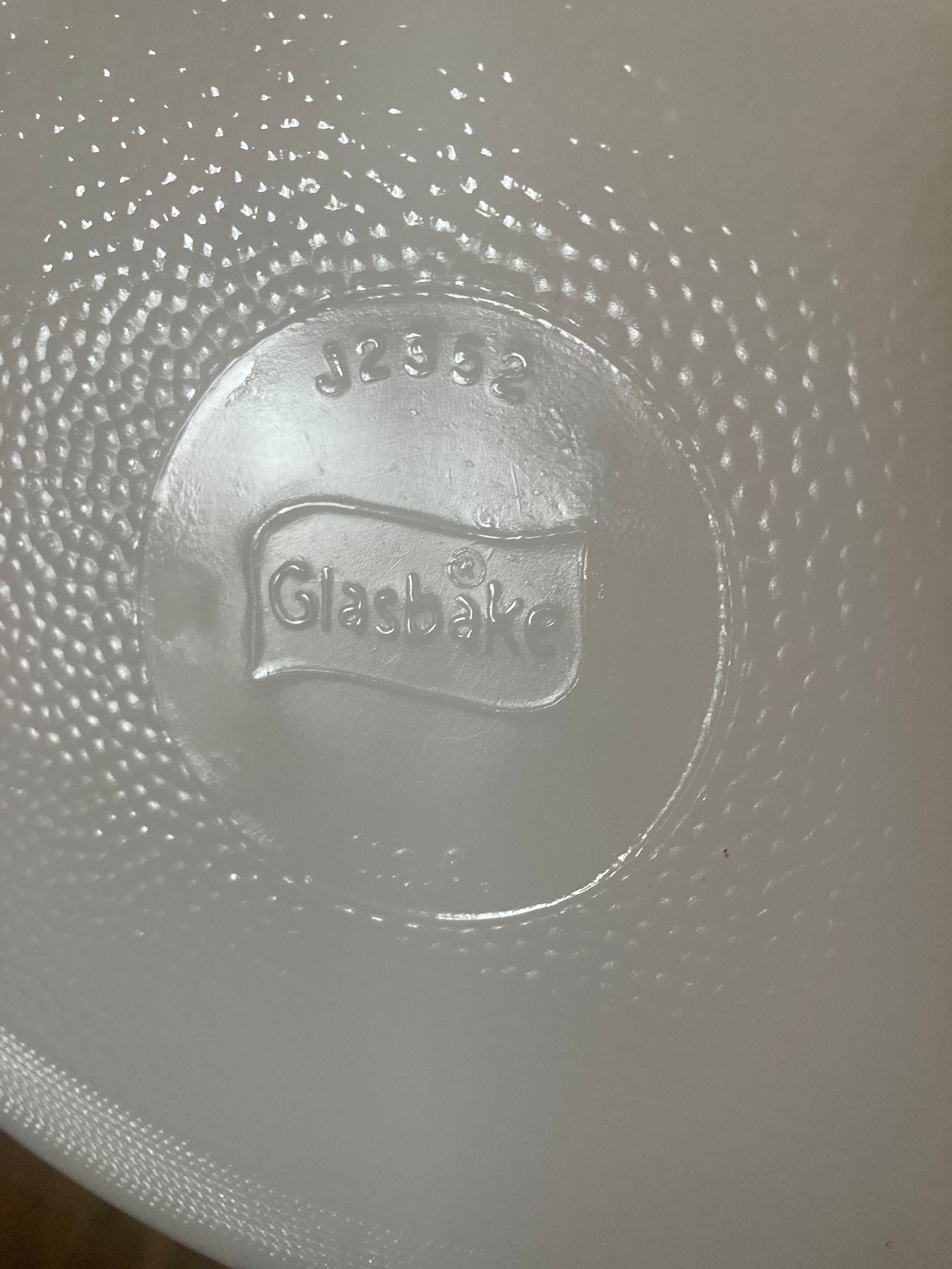 Vintage Glasbake Divided Oval Serving Baking Dish With Primrose Green ...