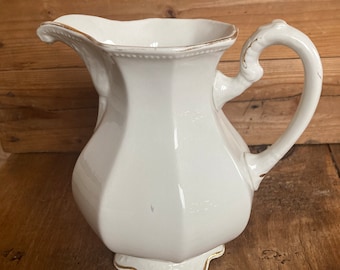 White Pitcher With Handle - Etsy