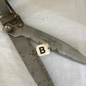 Vintage Grass Clippers/shears- Craftsman Stainless Steel- Wiss USA NO ...