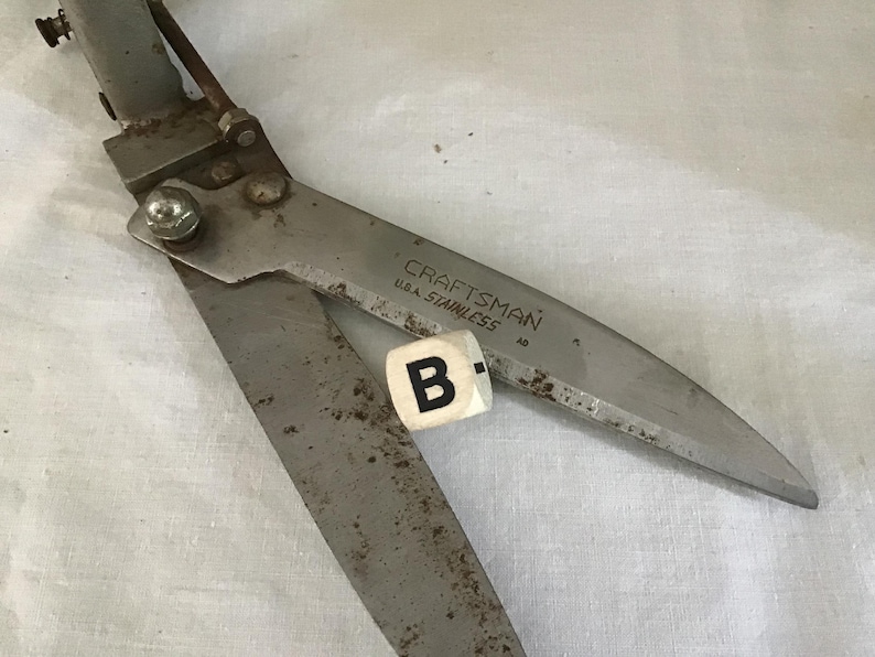 Vintage Grass Clippers/shears- Craftsman Stainless Steel- Wiss USA NO ...