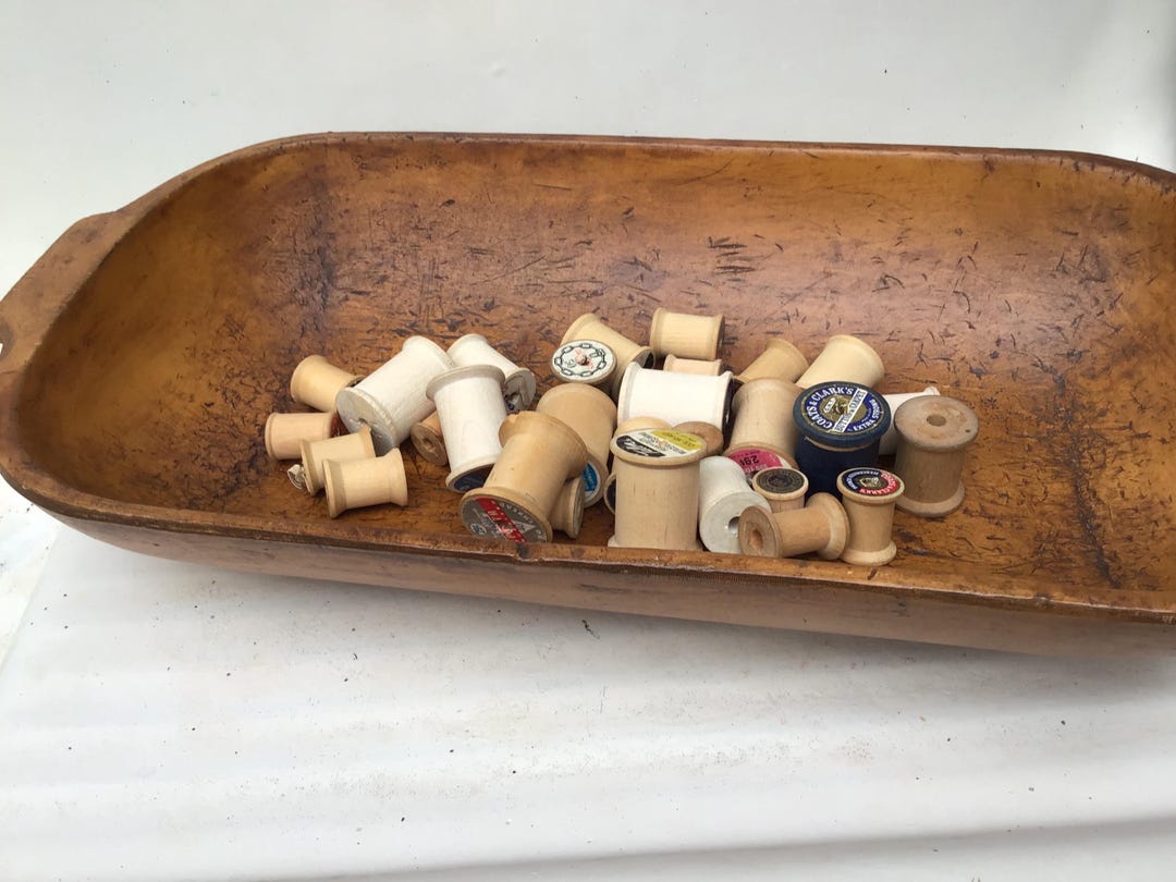 Vintage and Antique Wooden Thread Spools - Etsy