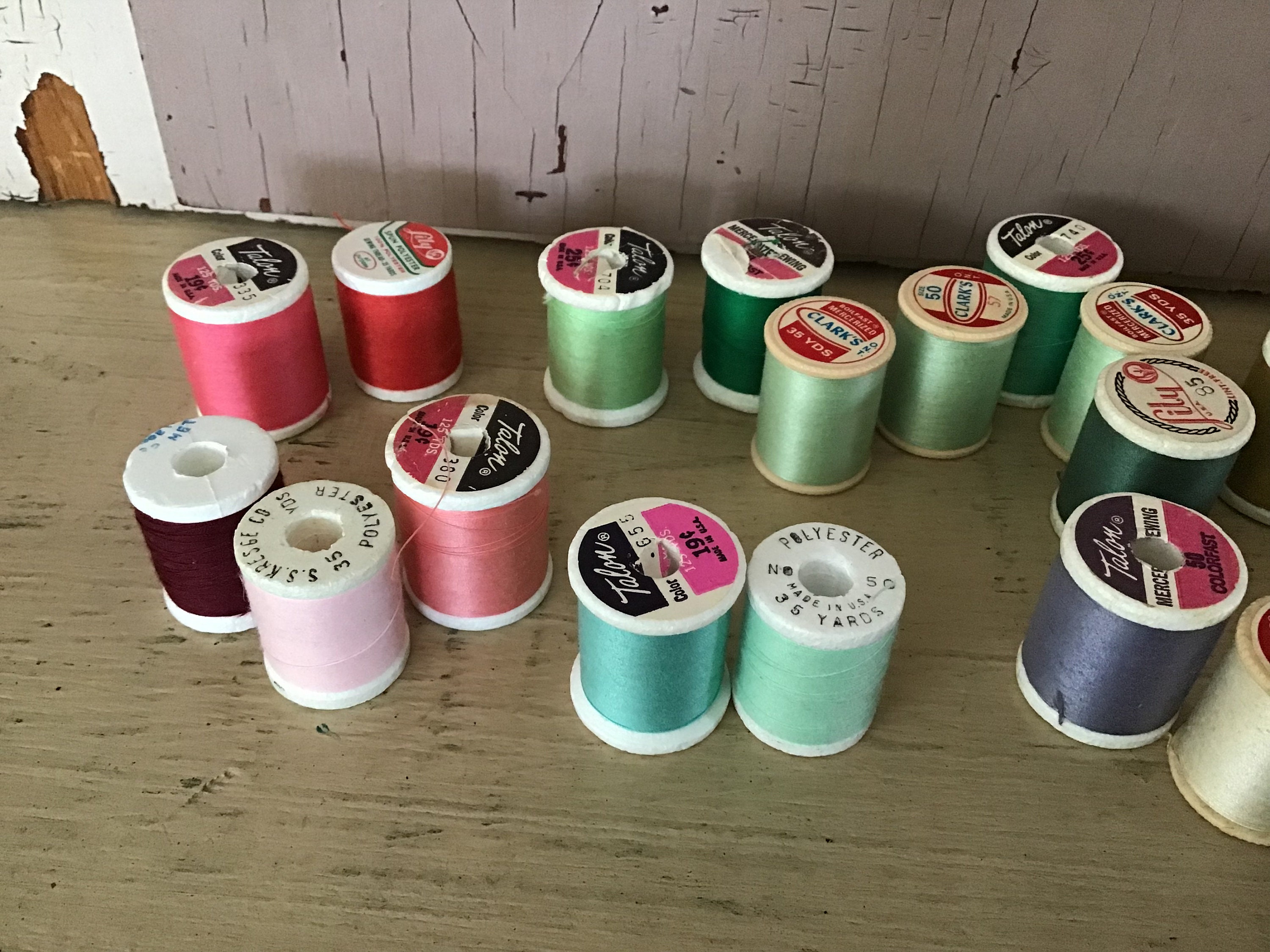 Vintage Styrofoam and Plastic Thread Spools - Etsy