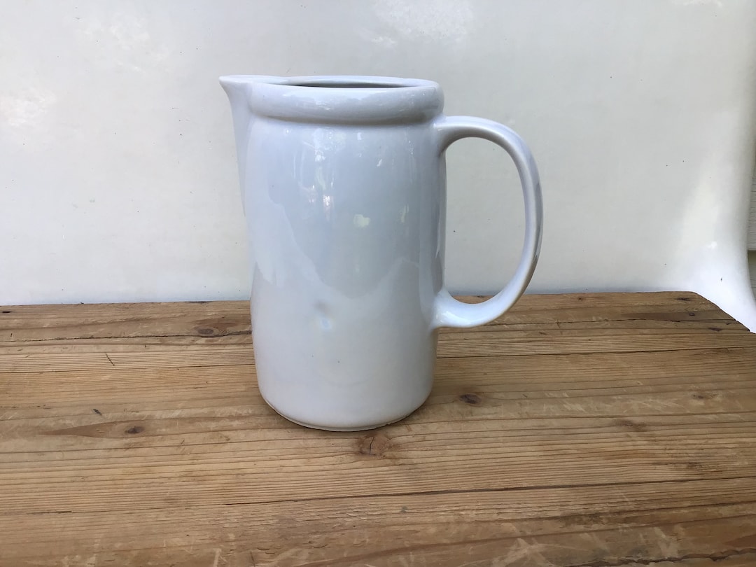 Vintage White Mccoy Pitcher 1429 - Etsy
