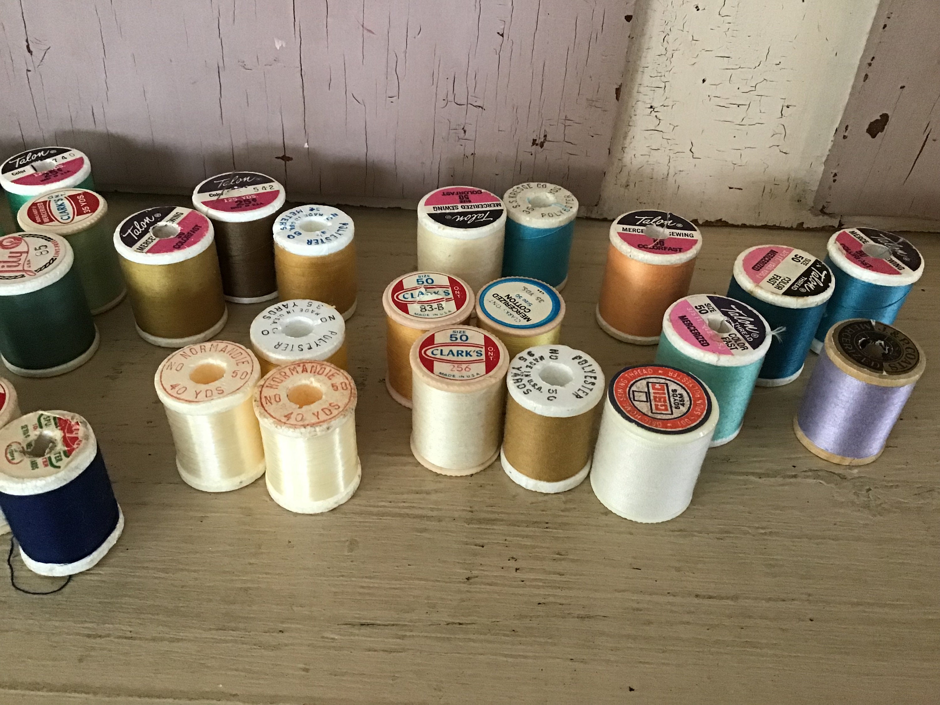 Vintage Styrofoam and Plastic Thread Spools - Etsy