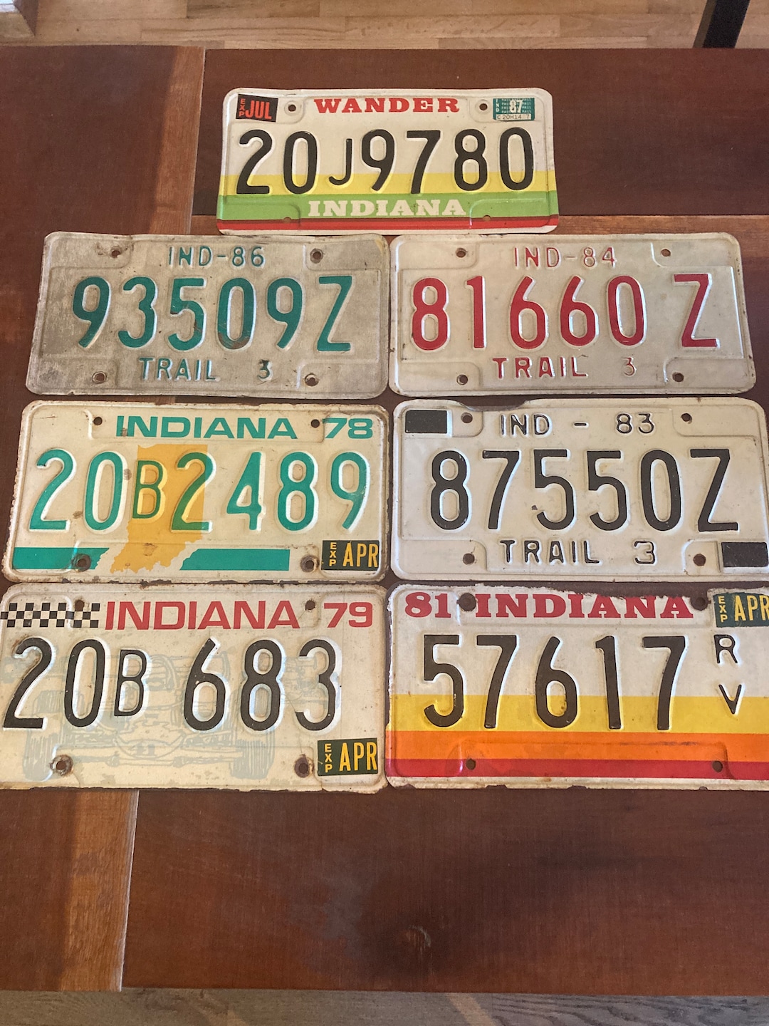 Indiana License Plates Old Vehicle License Plates - Etsy