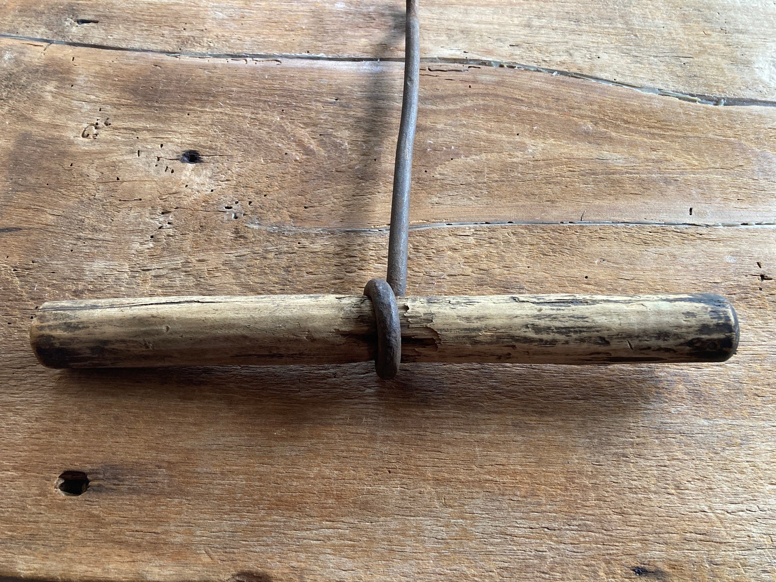 Vintage Hay/ice Hook W/ Wood Handle - Etsy