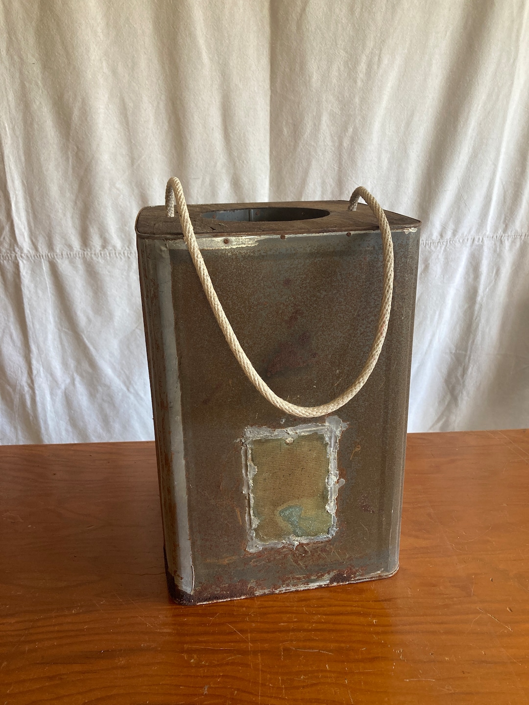 Vintage Cricket Box Metal With a Wooden Top - Etsy