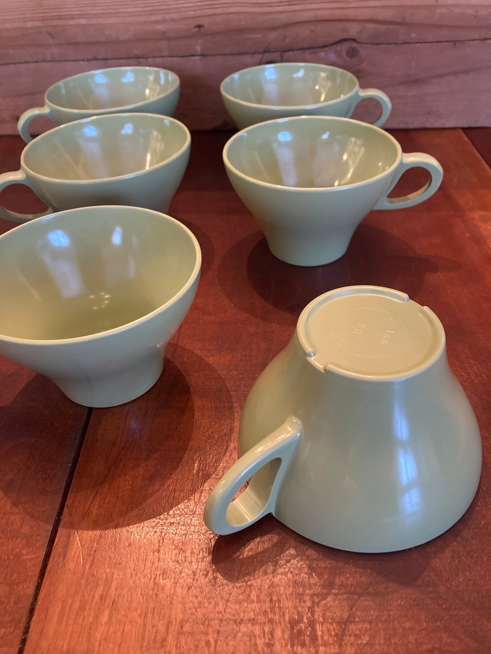 Vintage Sets of Pink and Sets of Green Melmac Coffee/tea Cups - Etsy