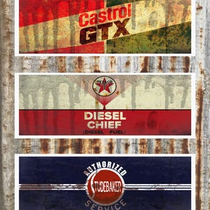 Vintage Motor Oil Labels, Automotive Art Print (digital Download) - Etsy