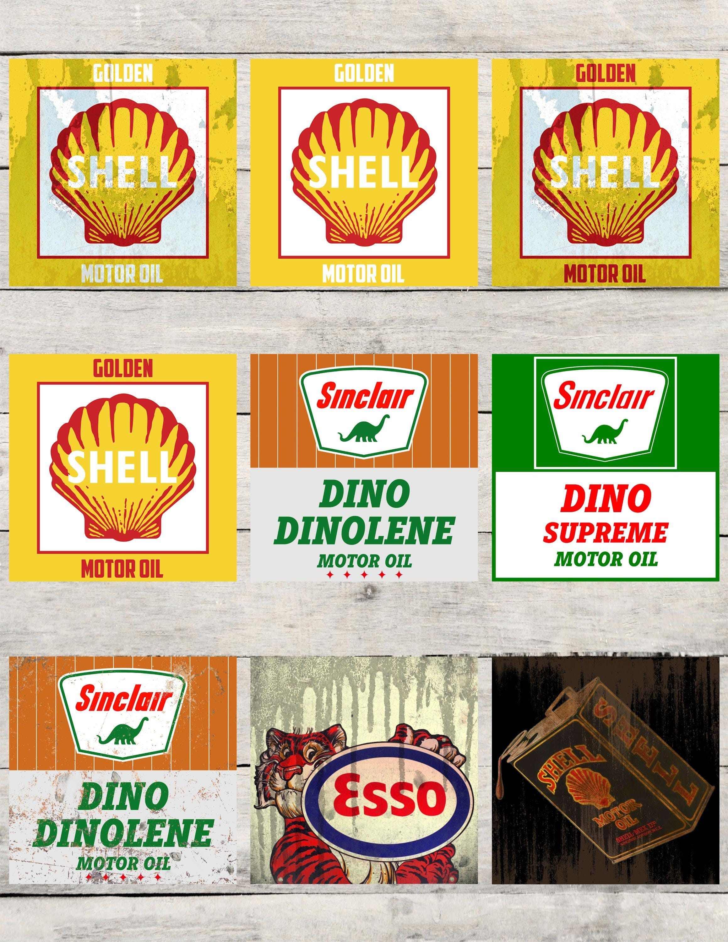 18 Motor Oil Printable Coaster Labels BUNDLE *instant Digital Download ...