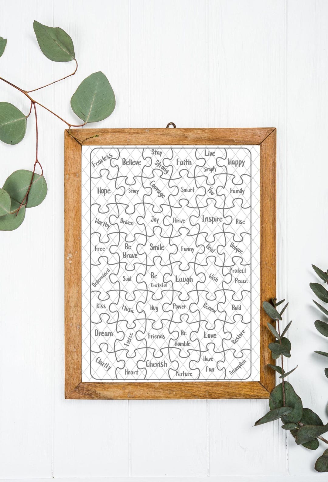 Positivity Puzzle *instant Digital Download PNG, JPG, PDF* - Etsy