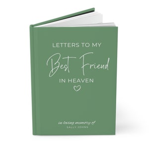 Best Friend Memorial Gift Journal, Loss of Best Friend Gift, Letters to ...