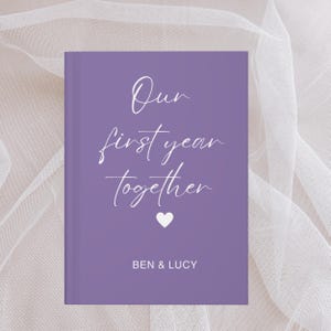 Our First Year Together Gift, Personalized Couple Gift, Custom Name ...