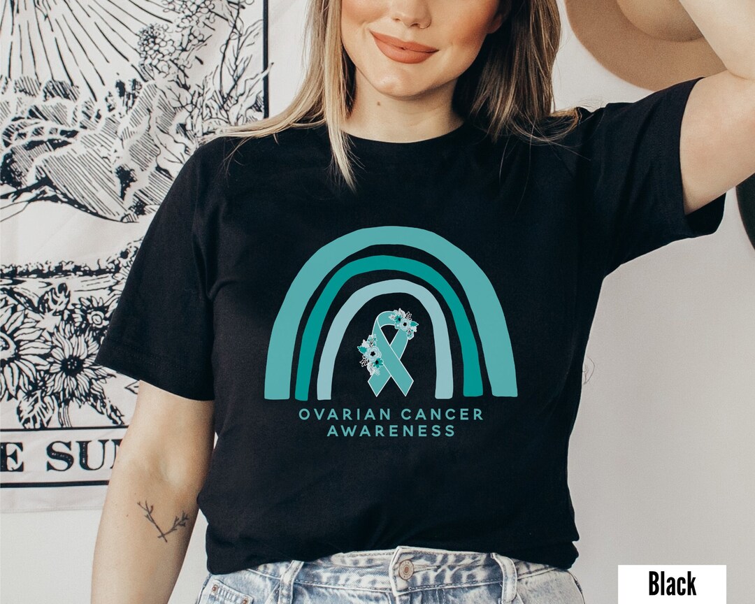 Ovarian Cancer Awareness Shirt, Ovarian Cancer Warrior, Ovarian Cancer ...