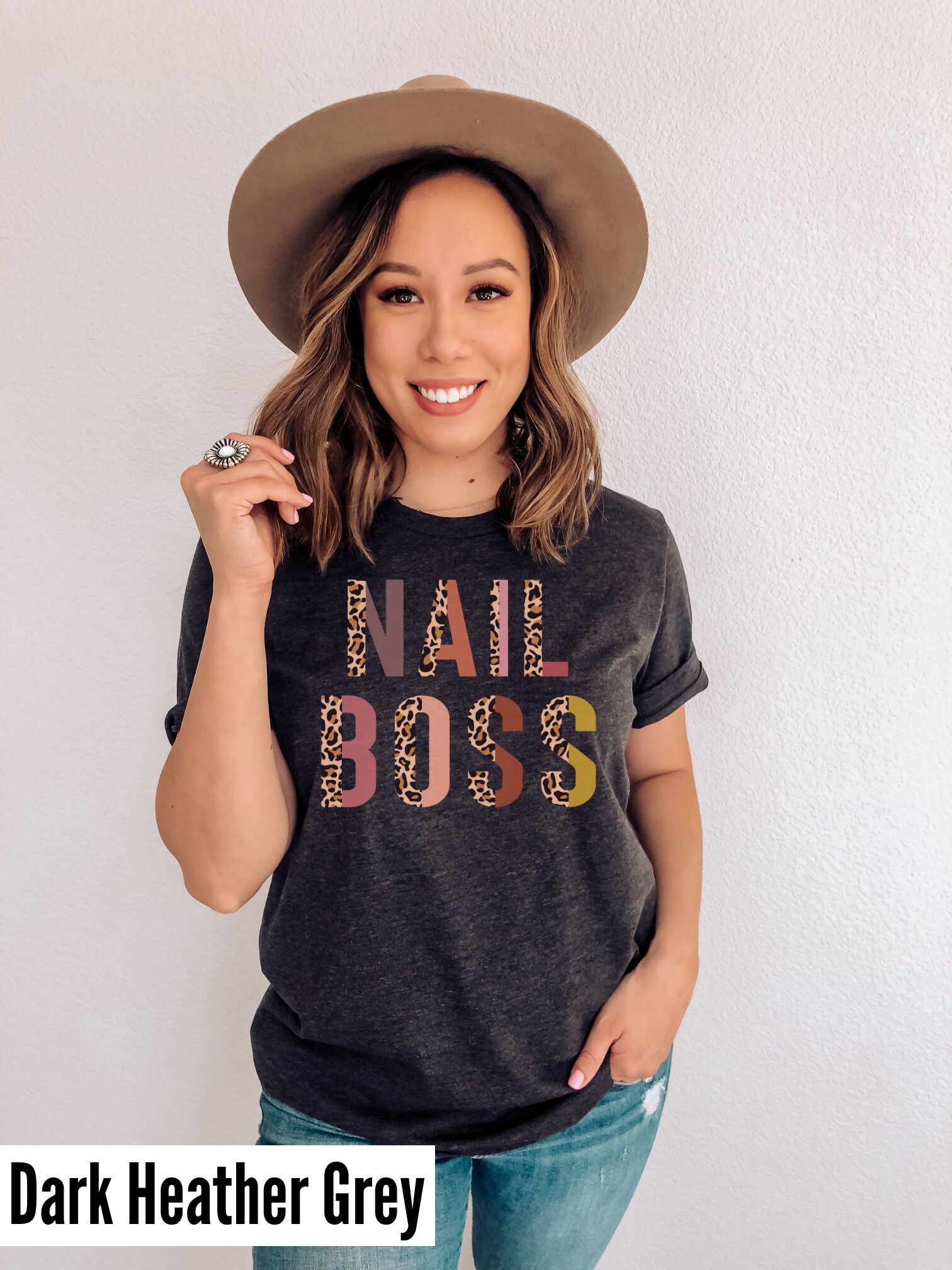 Nail Boss Shirt Nail Tech Gift Nail Tech Shirt Nail Salon | Etsy