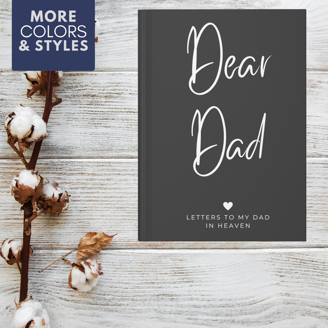 Letters to My Dad in Heaven Father Memorial Journal, Loss of Dad Gift ...