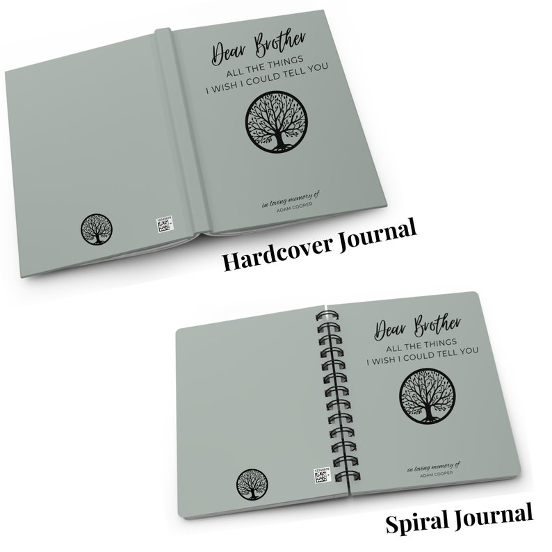 Loss of Brother Memorial Gift, Letters to My Brother Journal, Brother ...