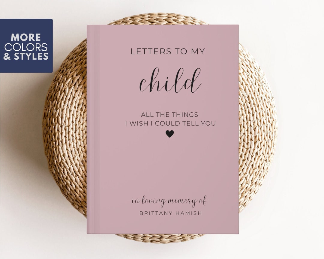 Child Loss Memorial Gift Journal, Loss of Child Gift, Letters to My ...