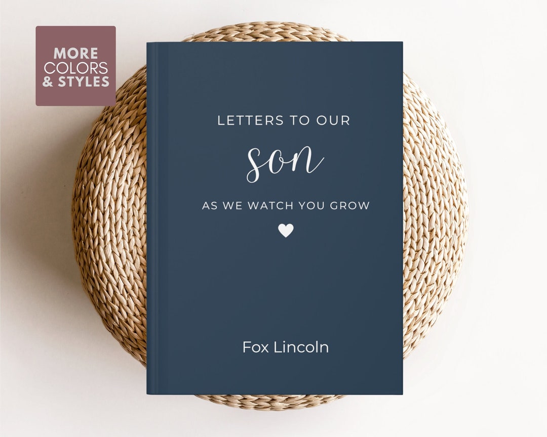 Letters to Our Son Notebook Journal Gift, My Son Watch You Grow ...