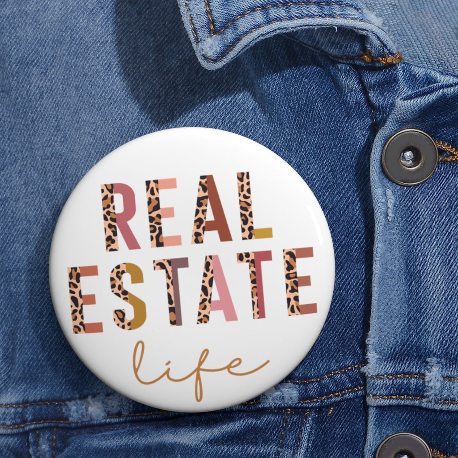 Custom Real Estate Pin Real Estate Badge Real Estate Pin - Etsy