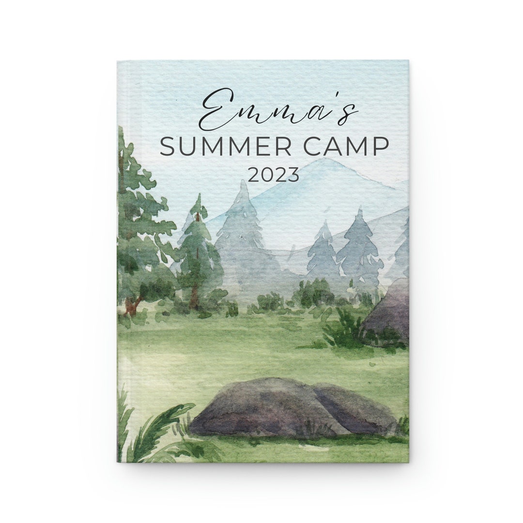Custom Summer Camp Journal With Name, Summer Camp Diary, Camping ...