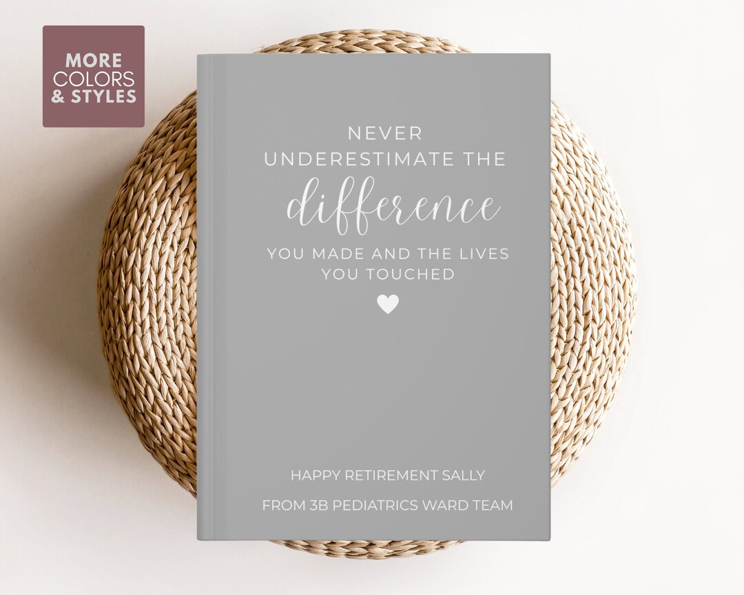 Personalized Retirement Gift Journal Retirement Custom - Etsy