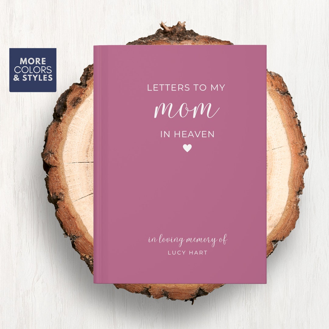 Mom Grief Journal Memorial Mom in Heaven, Loss of Mother Memorial Notes ...
