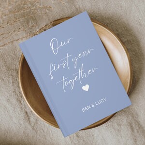 Our First Year Together Gift, Personalized Couple Gift, Custom Name ...