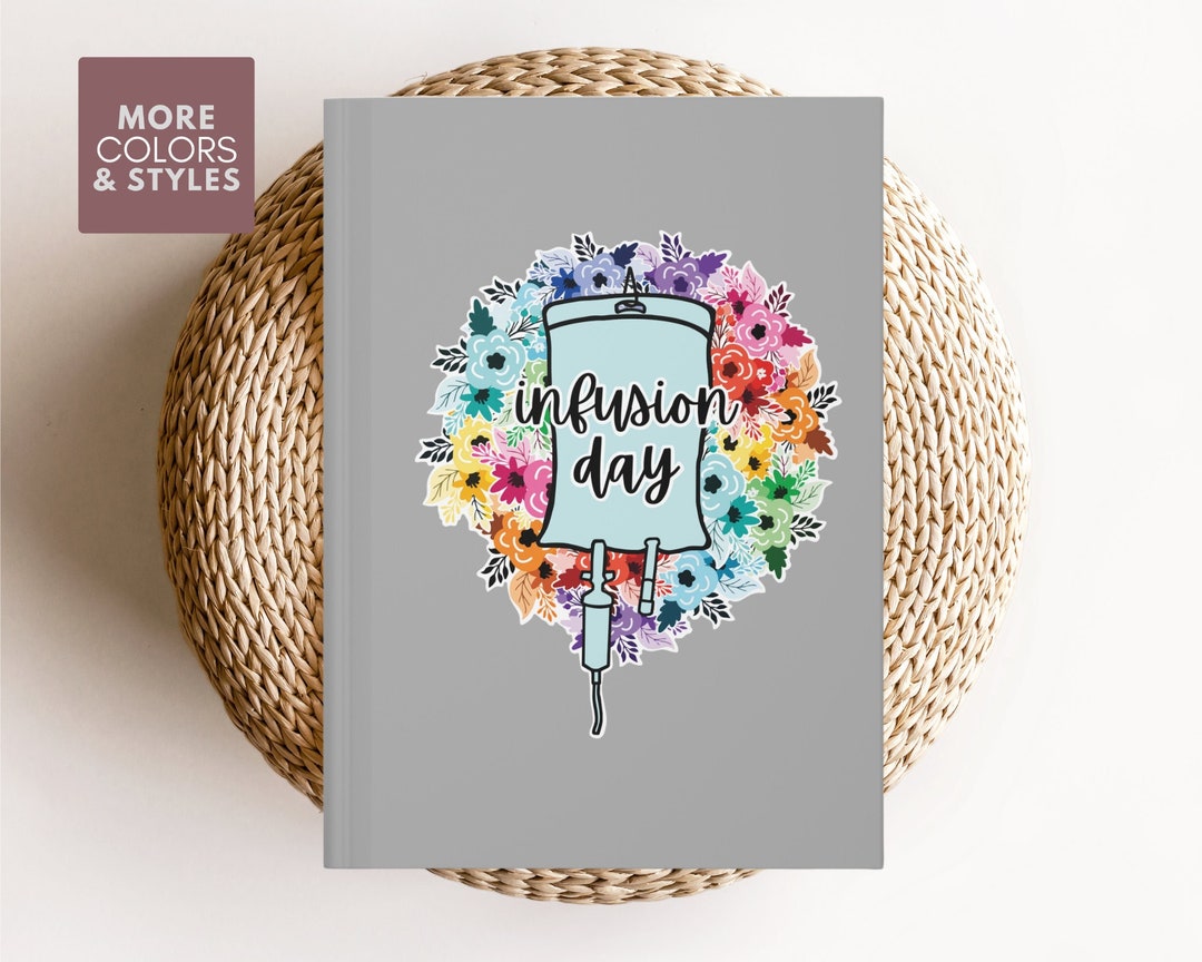 Infusion Day Gift, Spoonie Journal Gift, Infusion Day Notebook, Zebra ...