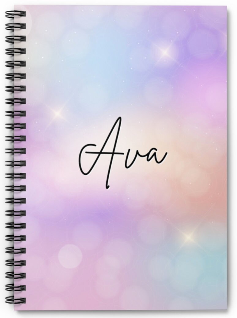 Personalized Notebook Custom Name Notebook Back To School | Etsy