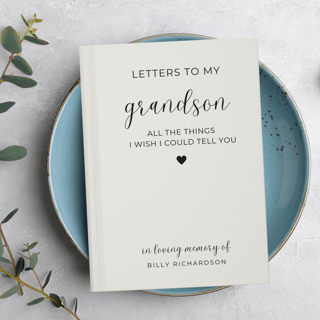 Loss of Grandson Memorial Gift Journal, Loss Grandson Grief Journal ...