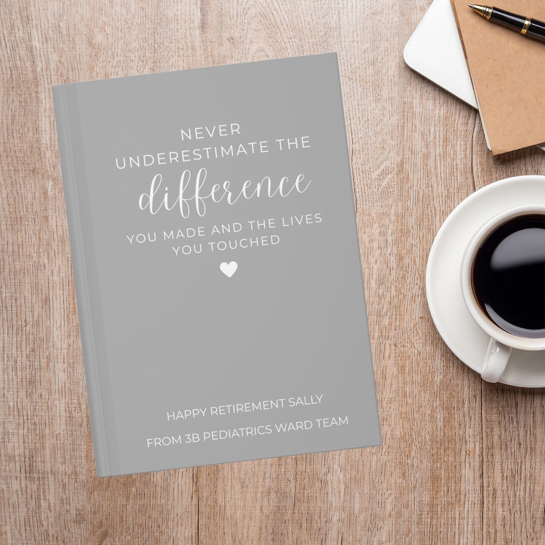 Personalized Retirement Gift Journal, Retirement Custom Journal ...