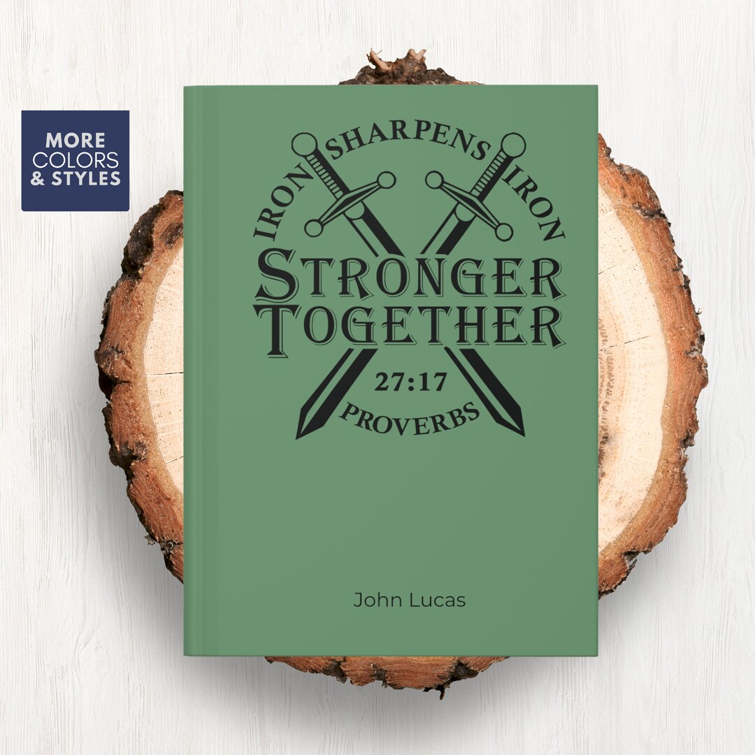 Christian Journal for Men, Sermon Notes, Bible Gifts for Him, Christian ...