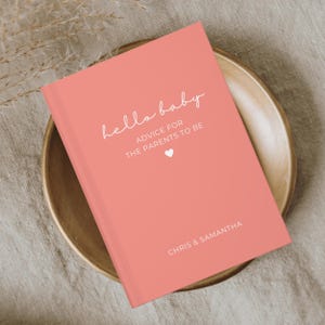 Baby Shower Guest Book, Hello Baby Journal, Advice for Parents, Gender ...