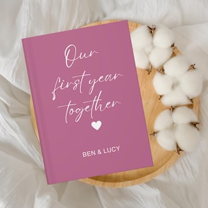 Our First Year Together Gift, Personalized Couple Gift, Custom Name ...