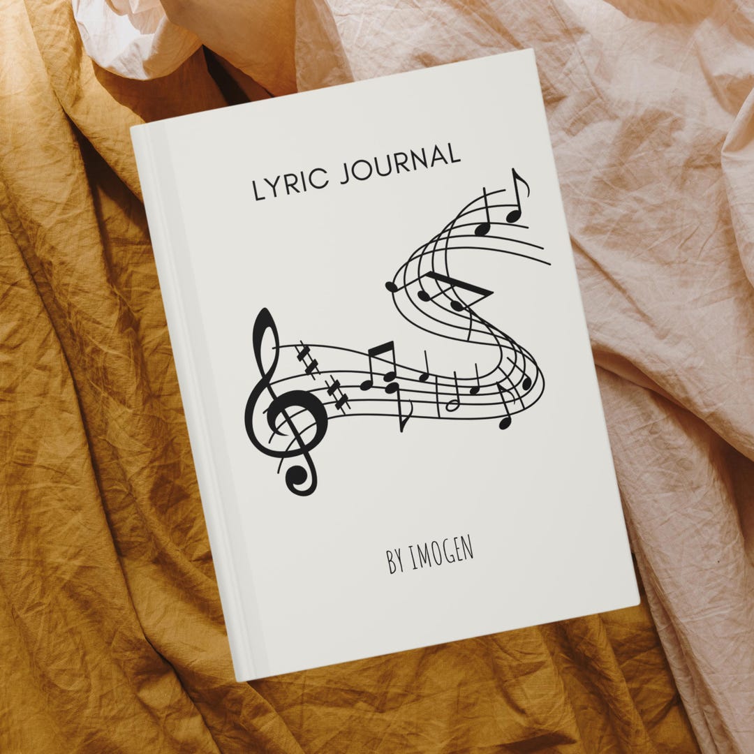 Personalized Lyric Journal Custom Song Book Songwriters Notebook ...