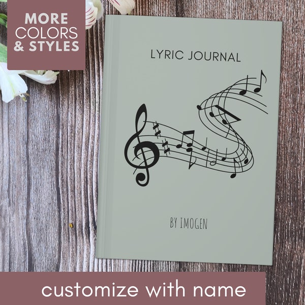 Custom Song Writers Book - Etsy