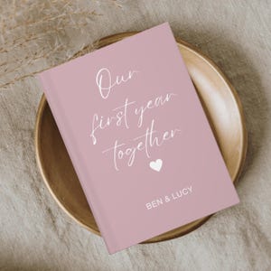 Our First Year Together Gift, Personalized Couple Gift, Custom Name ...