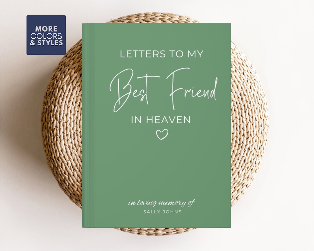 Best Friend Memorial Gift Journal, Loss of Best Friend Gift, Letters to ...