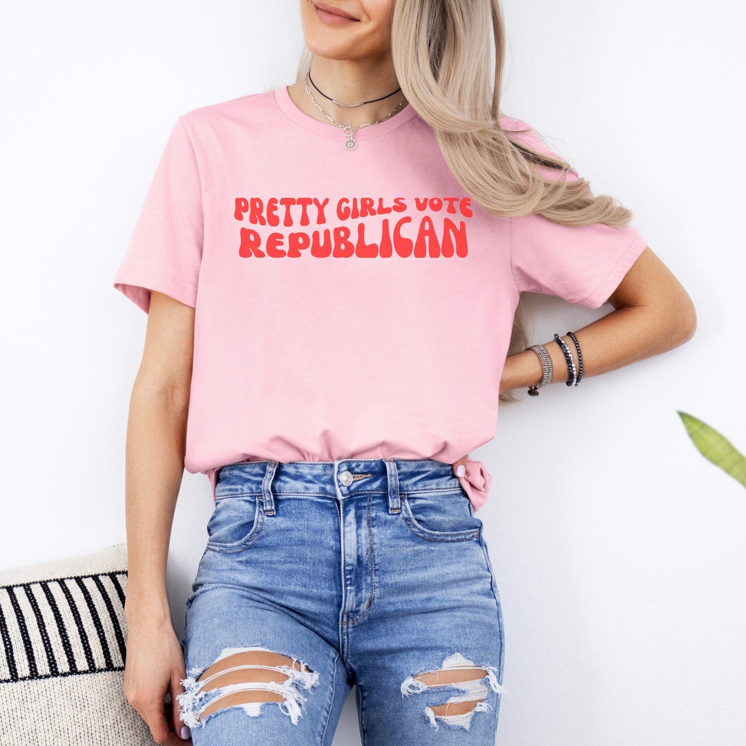 Pretty Girls Vote Republican Shirt, Gift for Republican Women ...