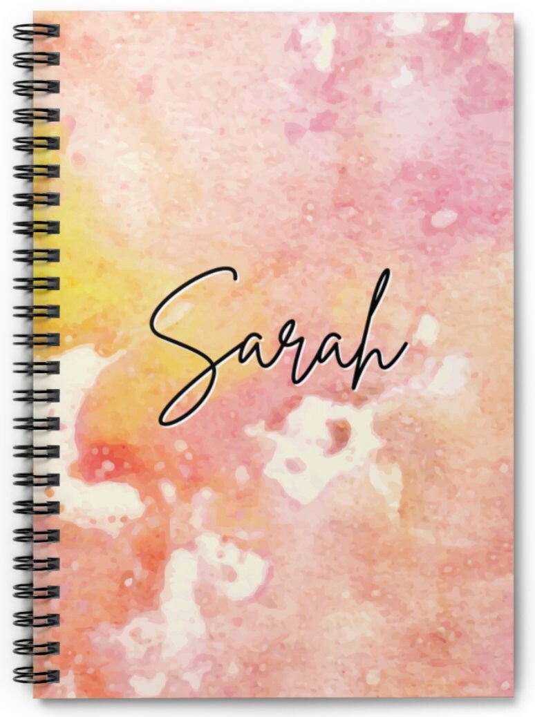 Personalized Notebook Custom Name Notebook Back to School - Etsy UK