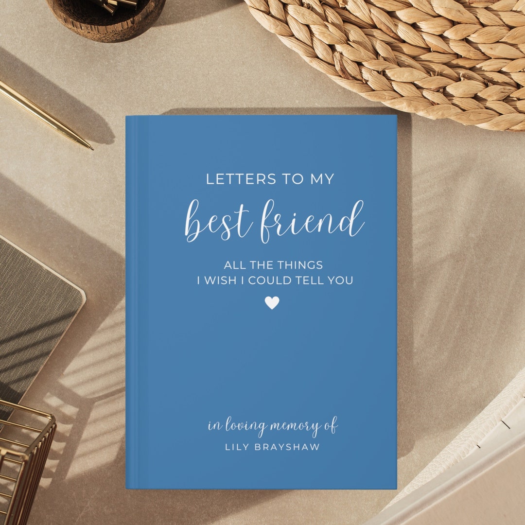 Loss of Best Friend Memorial Gift, Best Friend Memorial Journal Friend ...