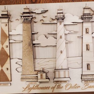Lighthouses of Outer Banks North Carolina Svg File for Lasers ...