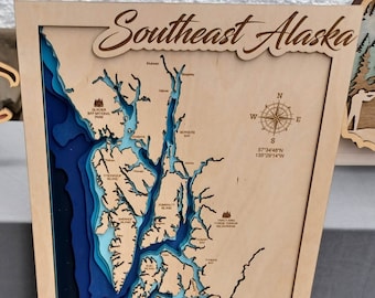 Wyoming Svg File for Lasers, Topographic Map, Lake Map Svg, Glowforge ...