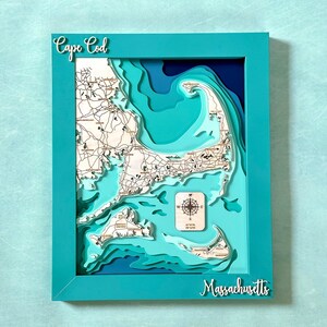 Cape Cod Massachusetts Svg File for Lasers, Lake Map Svg, Glowforge Map ...