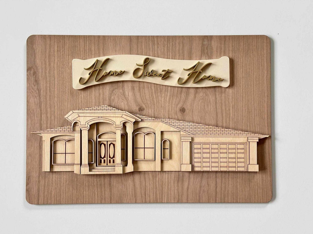 Customized House Svg, Multilayer House Design, Housewarming Gift ...