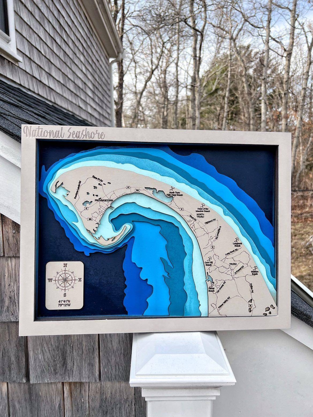 National Seashore MA Svg File for Lasers, Lake Map Svg, Glowforge Map ...