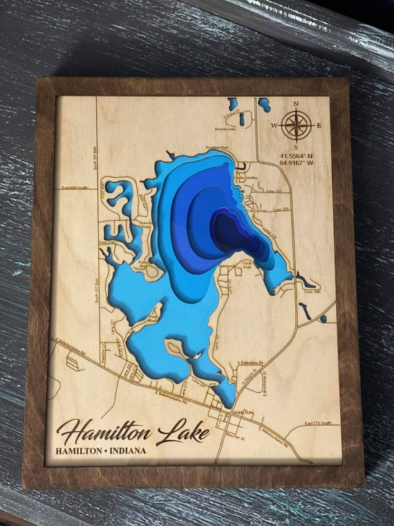 Hamilton Lake Map Svg Filelake Svg Glowforge Lake Map Svg | Etsy
