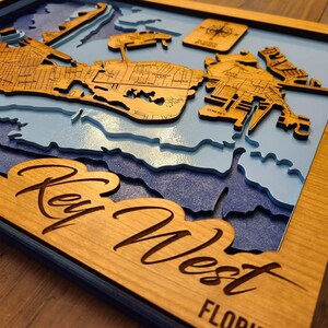 Key West Florida Map Svg File for Lasers, Lake Map Svg, Glowforge Map ...